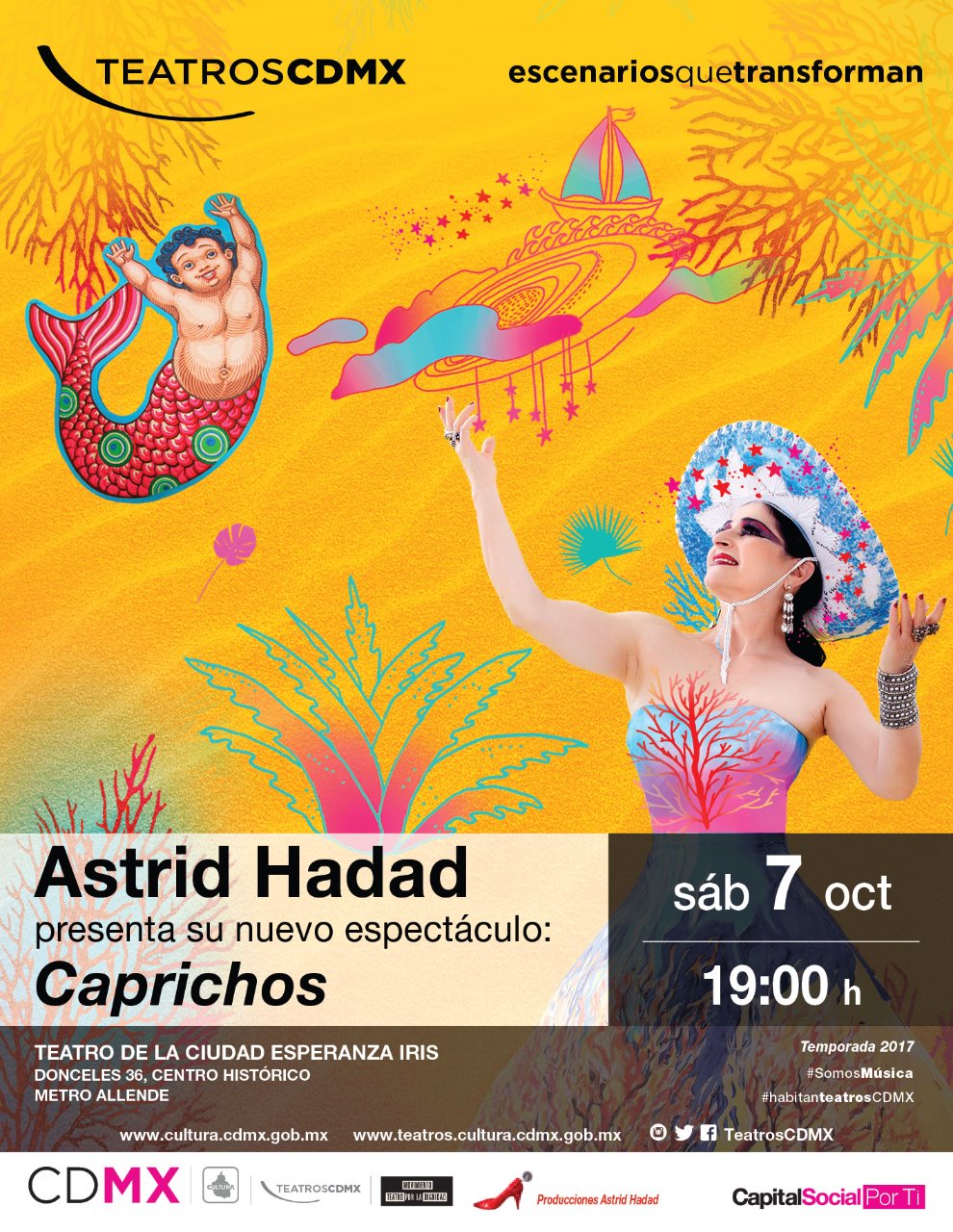 Astrid Hadad presentará su nuevo espectáculo: Caprichos, en el Teatro ...